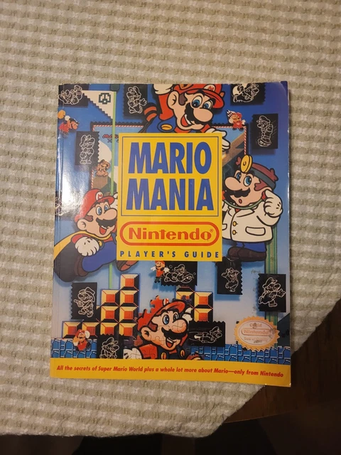 MARIO MANIA SUPER Mario World Nintendo Player's Strategy Guide W/ Fold ...