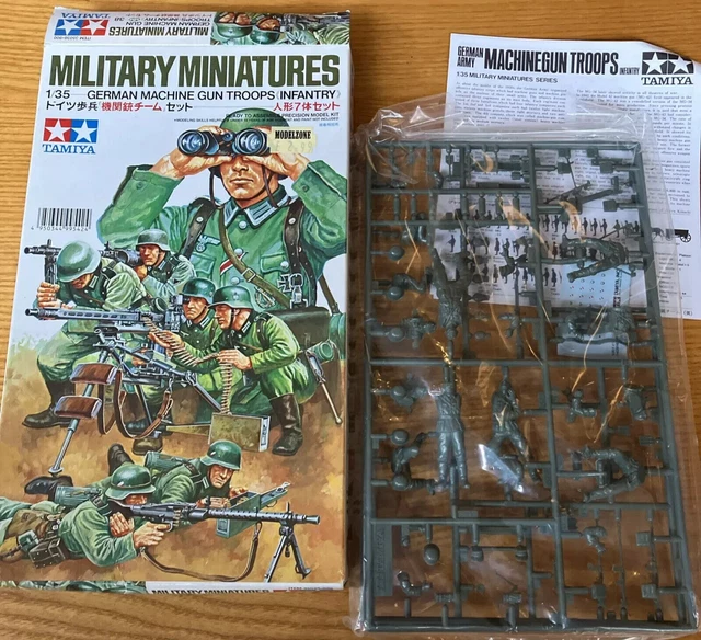 TAMIYA 1/35 SCALE WW2 German Machine Gun Troops (Infantry) set £5.92 ...