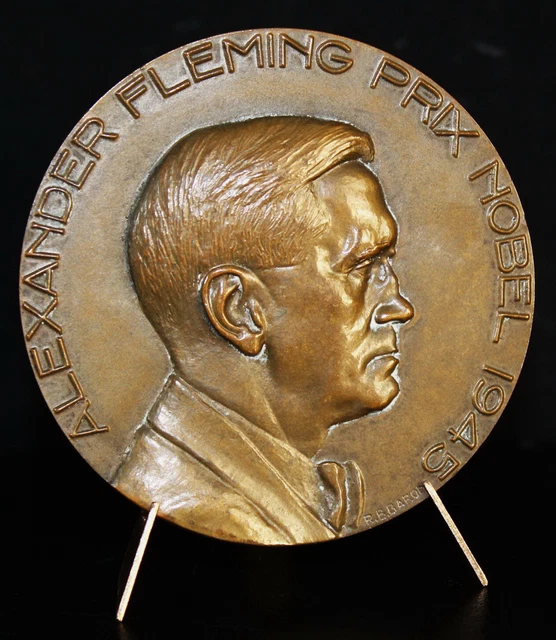 MEDAGLIA ALEXANDER FLEMING Nobel 1945 Biologo Penicillina Farmacologia ...