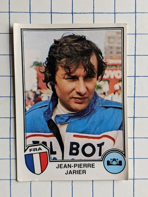 1982 F1 RARE Sticker Carte Vignette Image PANINI JARIER JP N° 278 ...