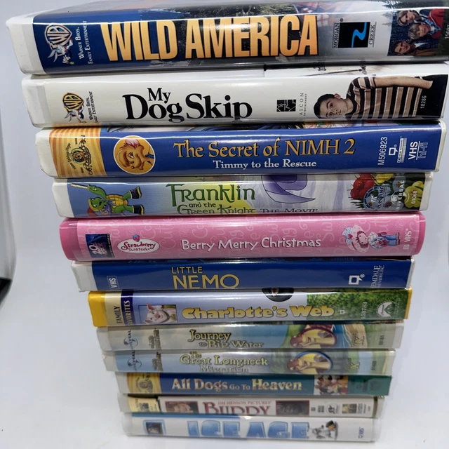 12 VHS KIDS Movie Lot: Buddy Ice Age Franklin Charlitte’s Web Little ...