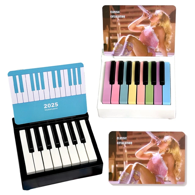 PLAYABLE PIANO CALENDAR 2025 Music Sheets Mini Piano Calendar Gifts for ...