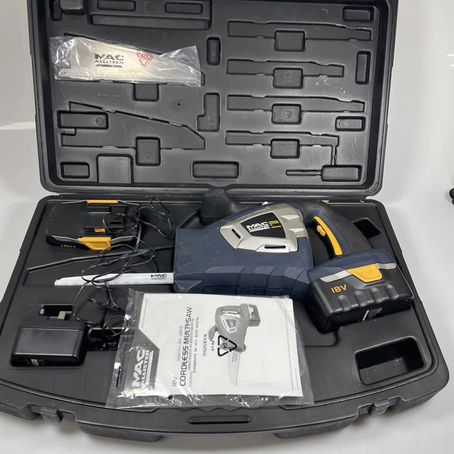 MAC ALLISTER COD18VMS Multi Saw 18V complete £39.99 - PicClick UK