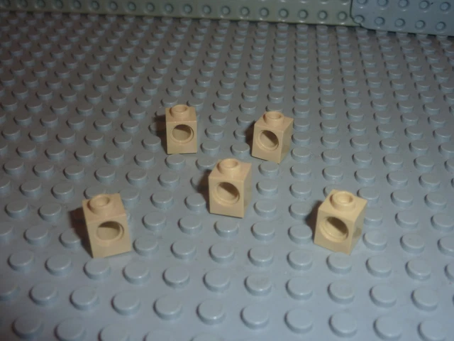 5 X LEGO Tan Technic Brick ref 6541 Set 10187/4482/4729/8039/8089/4504 ...