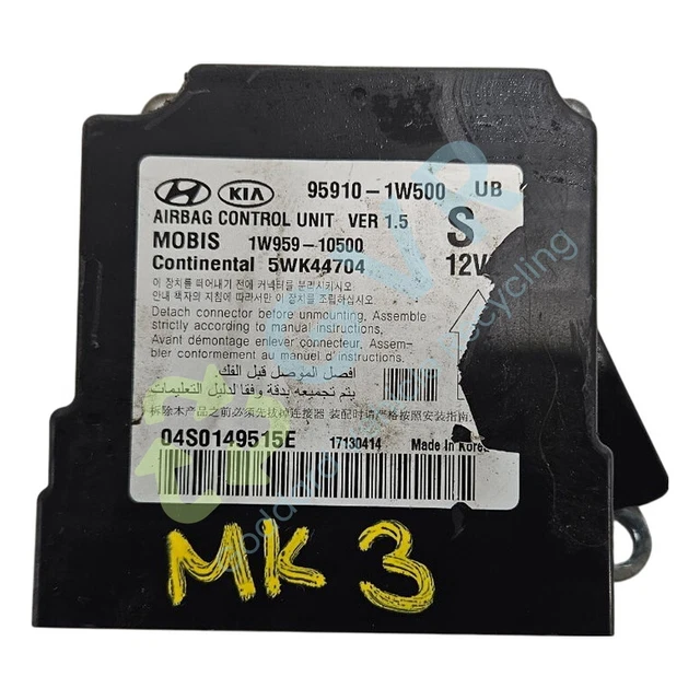 KIA RIO IH MKIII 2011-2014 Air Bag Module 95910-1w500 £149.99 - PicClick UK
