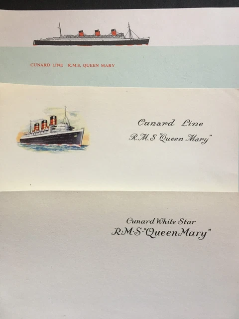 CUNARD RMS QUEEN Mary - Writing Paper EUR 4,68 - PicClick IT