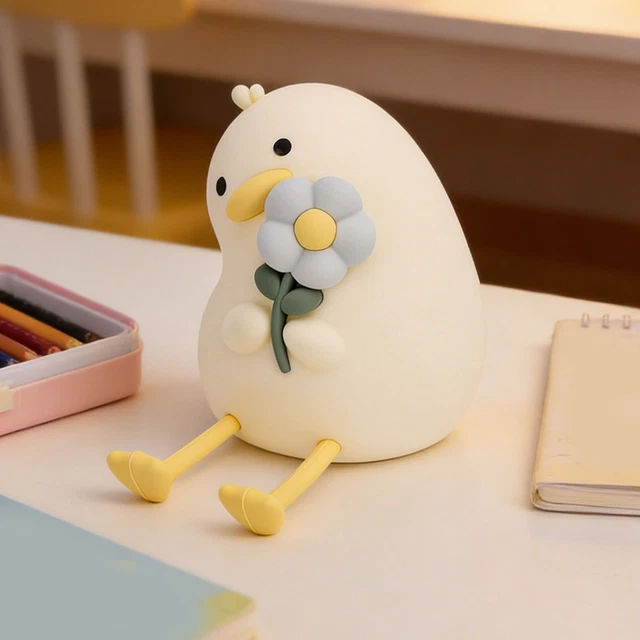 CUTE DUCK NIGHT Light For Kids Dimmable LED Lamp For Bedroom £9.23 ...