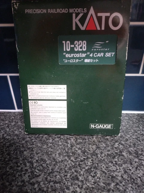 KATO N GAUGE10-328 Eurostar 4 Car Set Model Train Passenger Car £89.10 ...