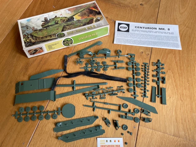 VINTAGE `AIRFIX HO/OO scale Centurion MK8 Tanks model (boxed with parts ...