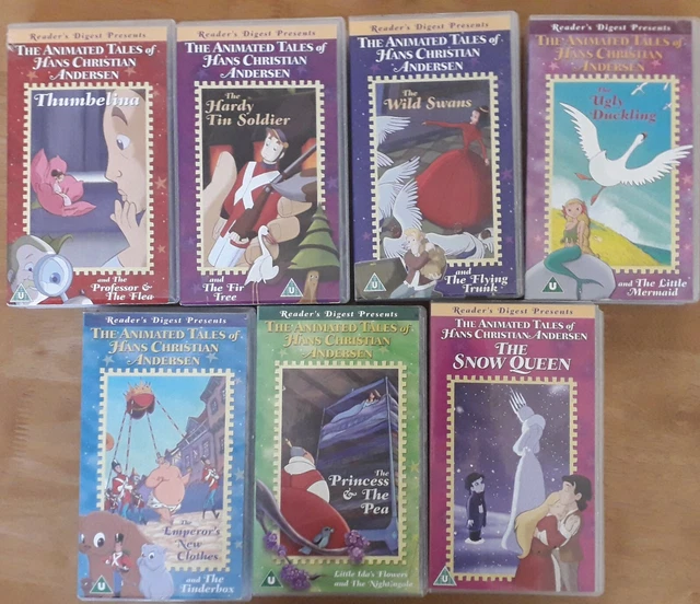 7 VHS TAPE Bundle- The animated Tales of Hans Christian Anderson ...