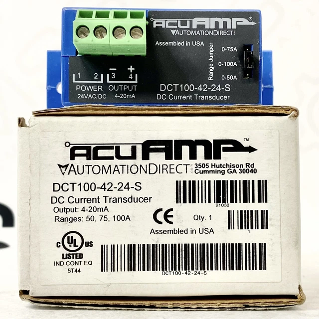 AUTOMATISATION DIRECT DCT100-42-24-S Courant Dc Transducteur 4-20mA ...