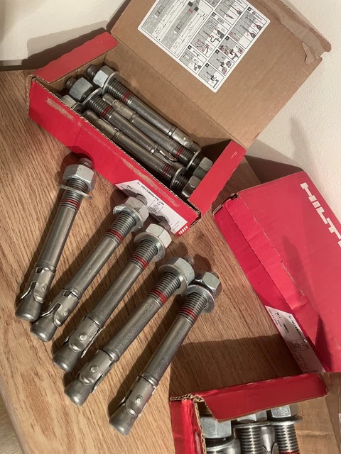 HILTI ANCHOR BOLTS M20 × 170mm HST3 HILTI heavy duty anchor bolt pack ...