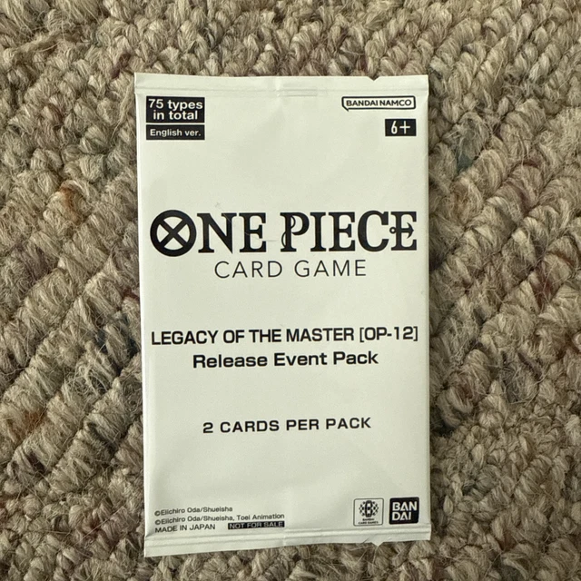ONE PIECE TCG: Legacy of the Master OP-12 Release Event Pack SEALED ...
