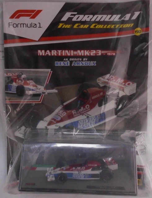PANINI FORMULA 1 F1 Collection Partwork #190 Scale Model Martini MK23 ...