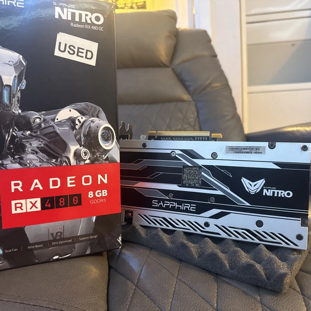 SAPPHIRE NITRO+ RADEON RX 480 OC 8GB GDDR5 Video Card (11260-01-20G ...