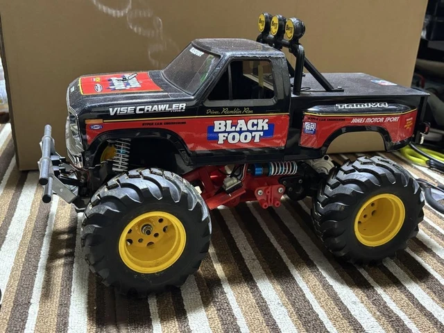 TAMIYA BLACKFOOT RC Monster Truck 1/10 Scale Off-Road Rear-Wheel Drive ...