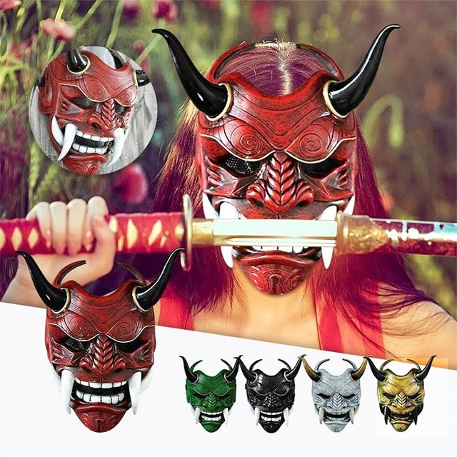 HALLOWEEN JAPANESE HANNYA Demon Oni Samurai Noh Kabuki Prajna Devil ...