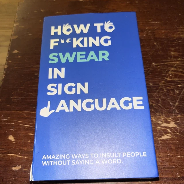 GIFT REPUBLIC HOW To F**cking Swear In Sign Language Pack of 100 Cards ...