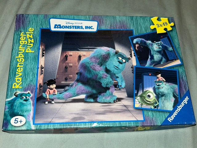 DISNEY PIXAR: Monsters Inc 3 X 49 Piece Jigsaw Puzzle Ravensburger RARE ...