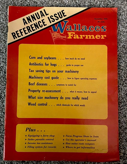 VINTAGE WALLACES FARMER Magazine - Annual Reference Issue - December ...