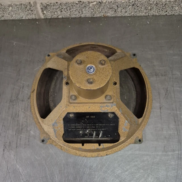 WHITELEY WER STENTORIAN Speaker driver 10" H.F. 1012 vintage antique £ ...