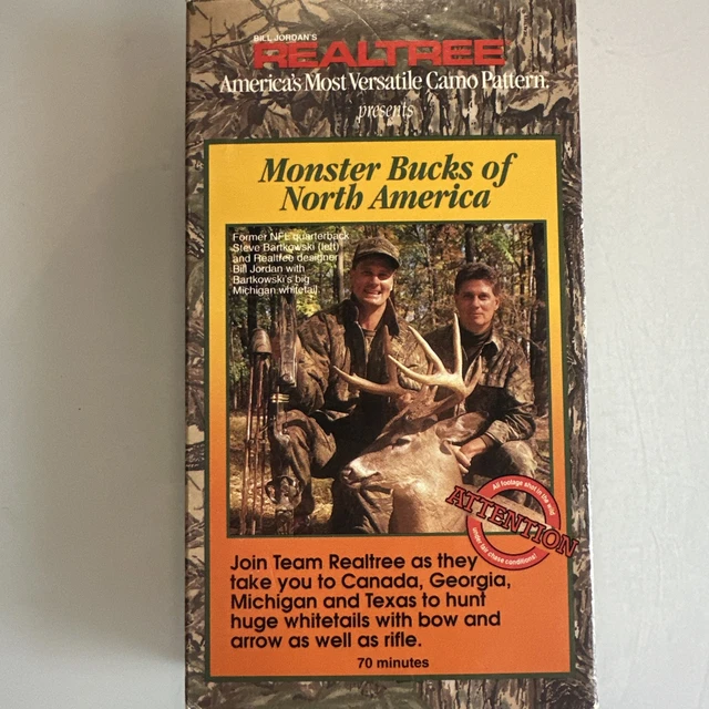 MONSTER BUCKS OF North America VHS Tape Realtree Hunting £7.94 ...