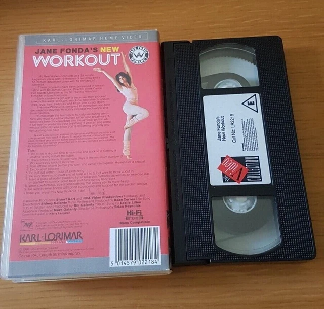 JANE FONDA'S NEW Workout -1986 VHS - Health & Fitness, Excercise Video ...