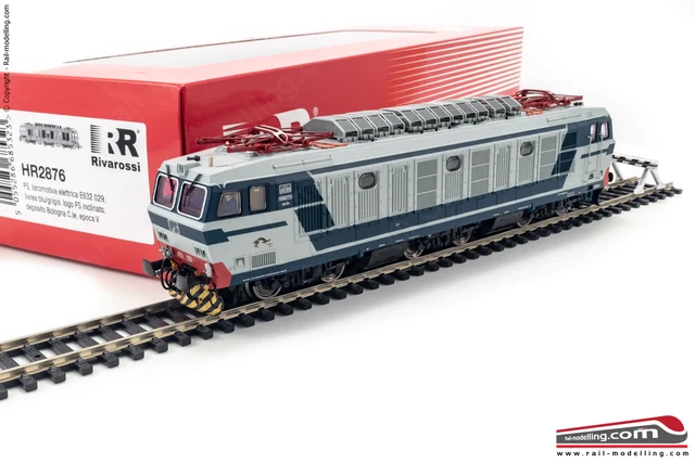 RIVAROSSI HR2876 - H0 1:87 - Locomotive Électrique FS E632 029 Livrée ...