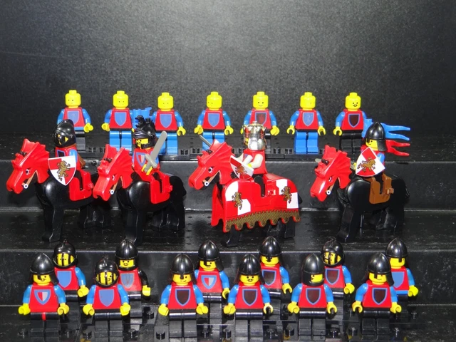 LEGO 23X RITTER modern Legoland System Burg Knights Piraten Wikinger ...
