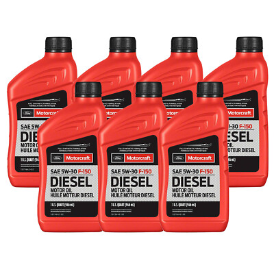 MOTORCRAFT OEM FULL Synthetic Diesel Motor Oil SAE 5W-40 - 20 Quart EUR ...