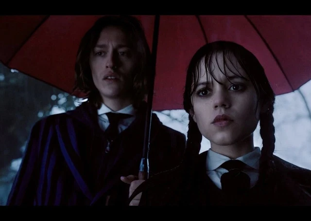 WEDNESDAY ADDAMS JENNA ortega Addams Family/Tim Burton Netflix A4 ...