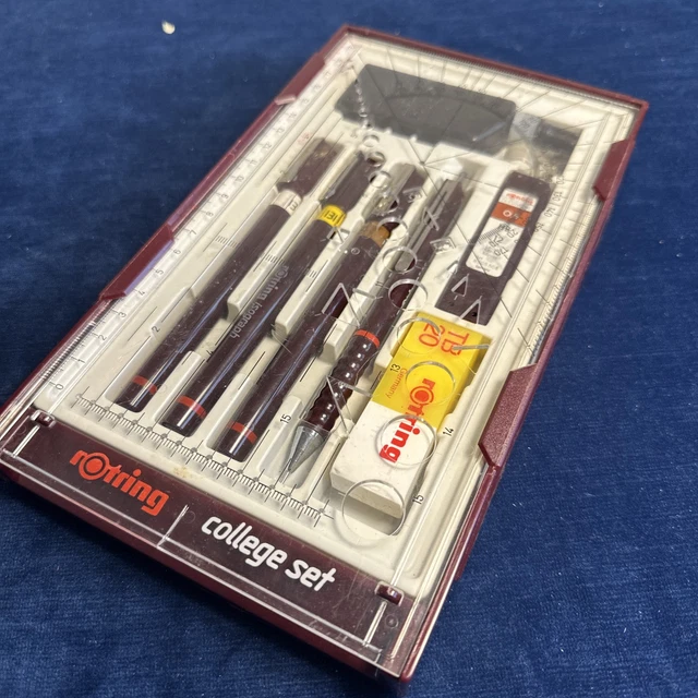 ROTRING TECHNICAL ISOGRAPH pens & ink college set £19.36 - PicClick UK
