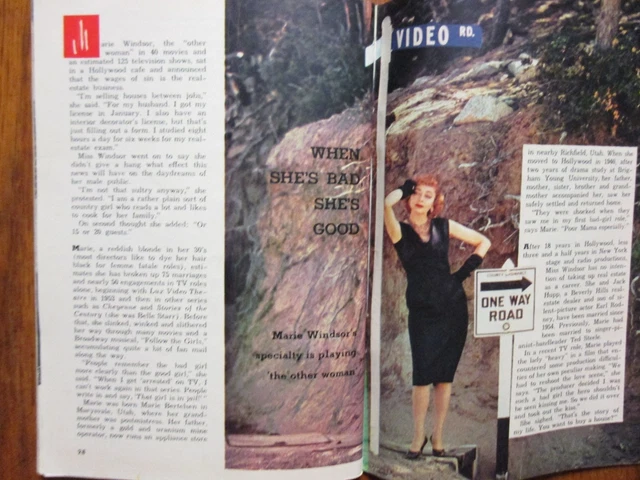 1959 GUIDE TV (MARIE WINDSOR/OSA MASSEN/HUGH O'BRIAN/BARBARA STANWYCK ...