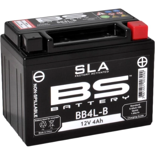BATTERIE BS BATTERY SLA BB4L-B Piaggio Zip Et Zip Bimodale 50 1994-1997 ...