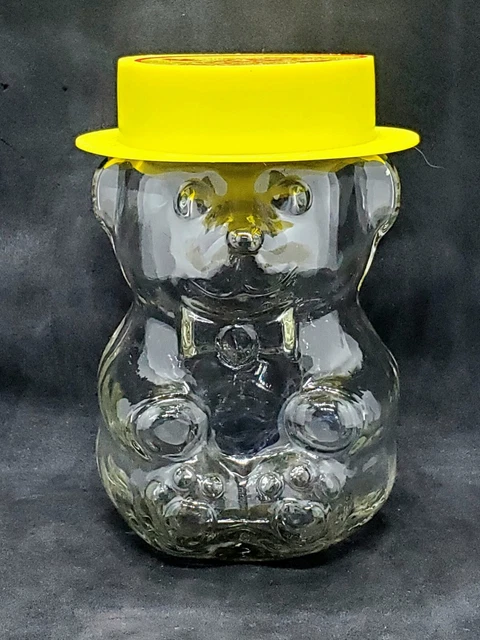 VINTAGE MAPLE SYRUP Glass Teddy Bear Jar Coin Piggy Bank $29.95 ...