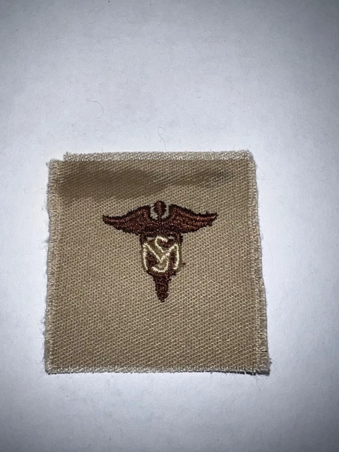 US ARMY OFFICER Branch Insignia Patch: Desert Camo, Medical Service ...