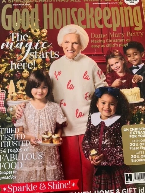 GOOD HOUSEKEEPING MAGAZINE December Christmas Issue 2023 Dame Mary ...