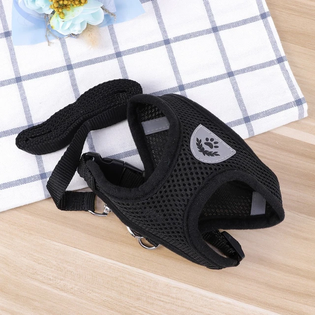 MESH HARNESS WITH Vest Collars Chest Back Chest Strap Pet Supplies ...