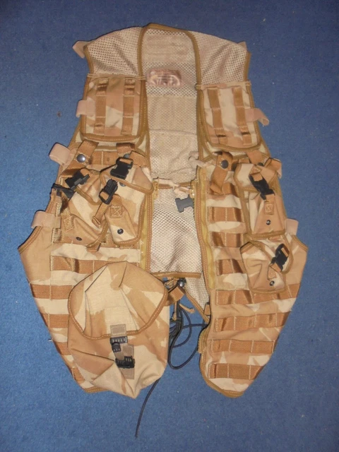 VEST, TACTICAL, LOAD carrying. Desert DPM chest rig webbing. Molle ...
