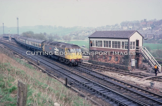 ORIGINAL RAILWAY SLIDE: Class 47 at Buxton Signal Box 40/54/33 £2.99 ...