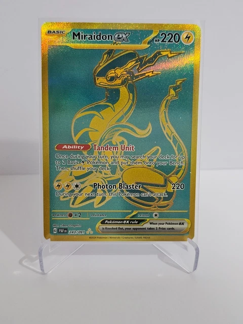 2024 POKEMON TCG Paldean Fates Miraidon Ex Gold Card 243/091 $0.99 ...
