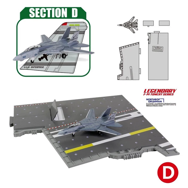 FOV 1:200 USN Grumman F-14B Tomcat Fighter avec pont (section D ...