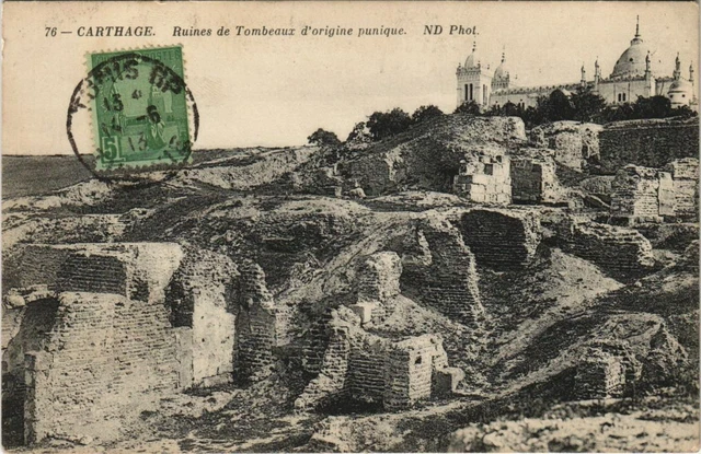 CPA AK TUNISIA CARTHAGE Ruines de Tombeaux d'origine punique (713099 ...