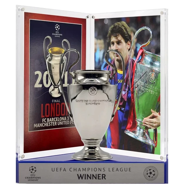 LIONEL MESSI OFFICIAL UEFA Champions League Signed 3D Mini Replica ...