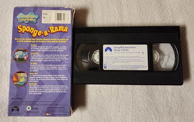 SPONGEBOB SQUAREPANTS SPONGE A RAMA VHS Video Tape 2003 NICKELODEON ...
