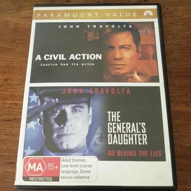 A CIVIL ACTION/ General's Daughter Double DVD Travolta R4 Like New FREE ...