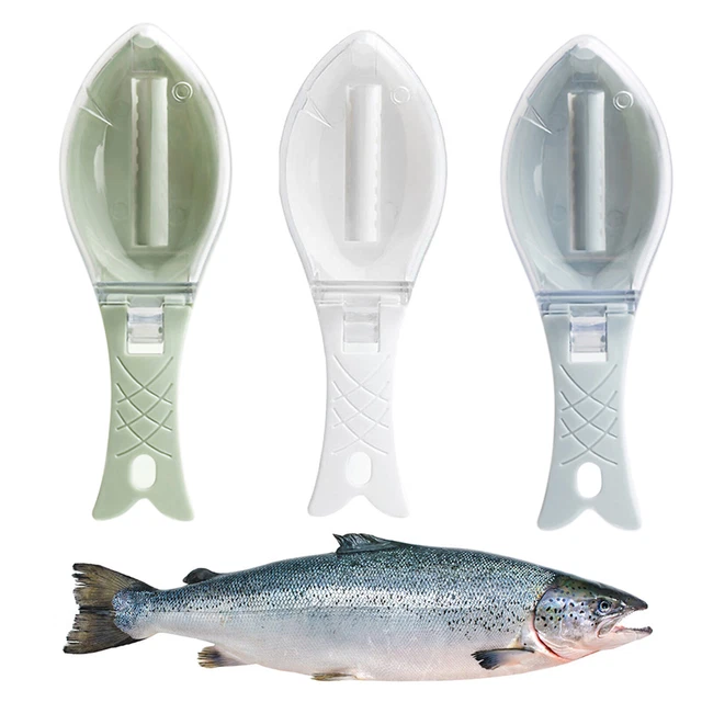 PLASTIC FISH SCALE Scraper with Hanging Hole Quick Removal Fish Scale ...