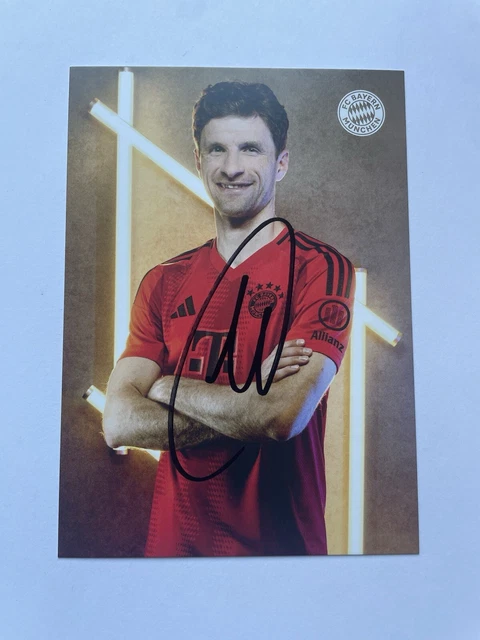 AUTOGRAMMKARTE THOMAS MÜLLER FC Bayern München Original AK DFB FCB 24/25 Neu EUR 14,99 - PicClick DE
