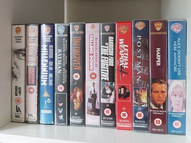 VHS RETAIL RELEASE Warner Home Video MGM/UA 70s 80s 90 culte classique ...