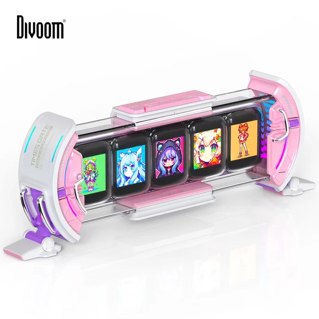 TIMES GATE - Cyberpunk Gaming Setup Digital Clock with Smart APP ...